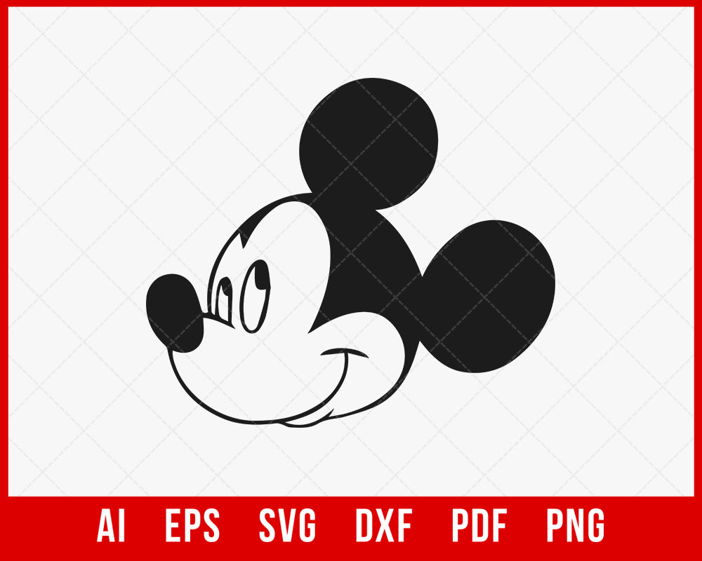 Mickey Mouse Outline Vector